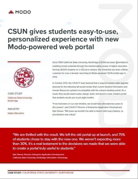 Modo Labs - CSUN Case Study