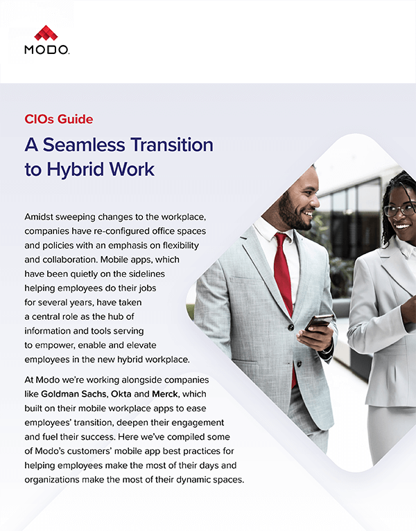 Modo Labs - CIOs Guide - Transitioning to a Hybrid Workforce Playbook