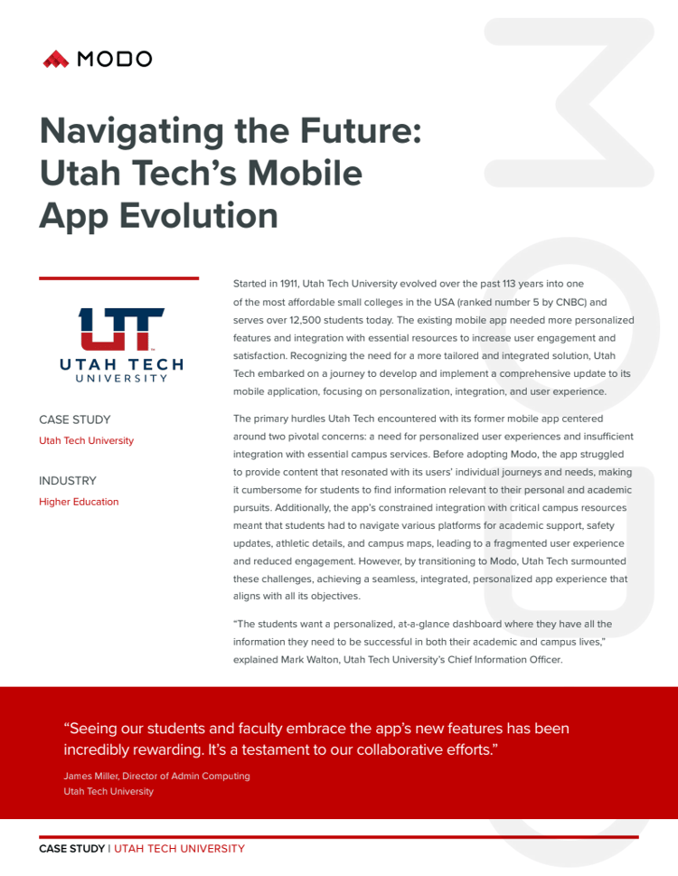 Utah Tech Case Study | Modo Labs